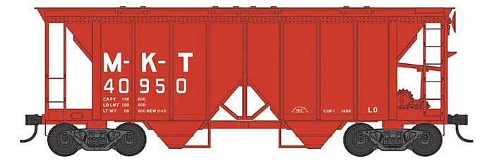 Bowser - 70-Ton 2-Bay Covered Hopper with Open Sides - Ready to Run ...