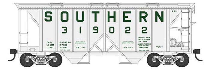 Bowser - 70-Ton 2-Bay Covered Hopper with Open Sides - Ready to Run ...