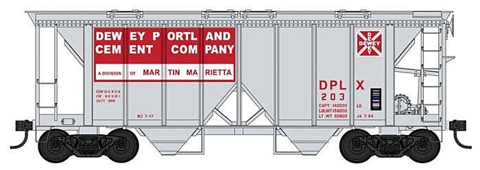 Bowser - 70-Ton 2-Bay Covered Hopper with Open Sides - Ready to Run ...
