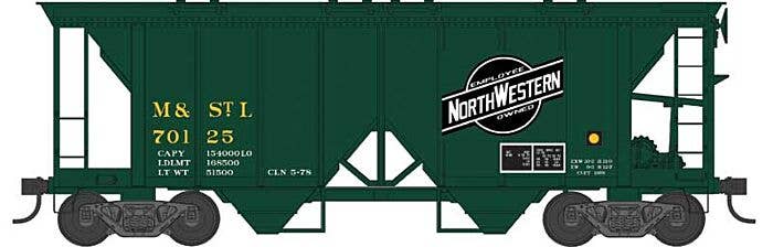 Bowser - 70-Ton 2-Bay Covered Hopper w/Open Sides - Ready to Run ...