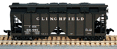 Bowser - 70-Ton 2-Bay Open-Side Covered Hopper - Kit - Clinchfield - 6 ...