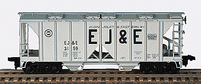Bowser - 70-Ton 2-Bay Open-Side Covered Hopper - Kit - Elgin, Joliet ...