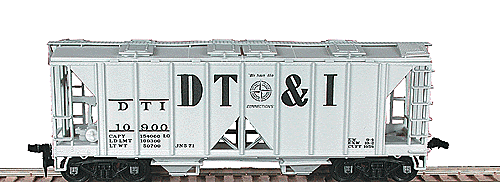 Bowser - 70-Ton 2-Bay Open-Side Covered Hopper - Kit - Detroit, Toledo ...