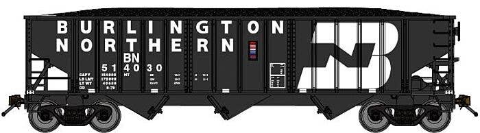 Bluford - 70-Ton 3-Bay 14-Panel Hopper w/Coal Load 3-Pack - Ready to ...