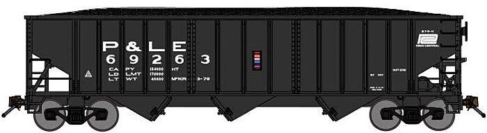 Bluford - 70-Ton 3-Bay 14-Panel Hopper w/Coal Load - Ready to Run ...
