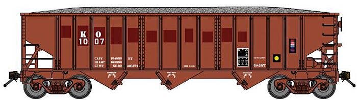 Bluford - 70-Ton 3-Bay 14-Panel Hopper w/Stone Load 2-Pack - Ready to ...