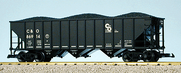 USA - 70-Ton 3-Bay Coal Hopper w/Coal Load - Ready to Run - Ultimate ...