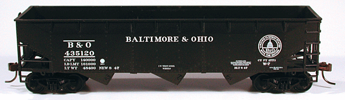 Bowser - 70-Ton 3-Bay Offset-Side Hopper - Kit - Baltimore & Ohio ...