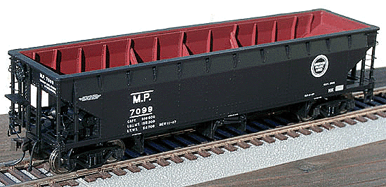 Atlas - 70-Ton Hart Ballast Car - Missouri Pacific (black, white) - 150 ...