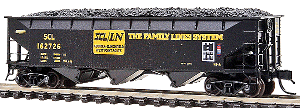 Bluford - 70-Ton Offset-Side 3-Bay Hopper w/Coal Load Single Car ...