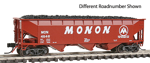 Bluford - 70-Ton Offset-Side 3-Bay Hopper w/Load 3-Pack - Ready to Run - Monon - 188-73113