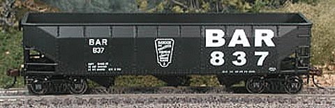 Bowser - 70-Ton Offset Hopper Assembled w/Knuckle Couplers - Bangor ...