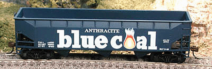 Bowser - 70-Ton Offset Hopper - Kit - Lehigh Valley #62123 (Blue Coal ...