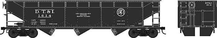 Bowser - 70-Ton Offset Hopper - Ready to Run - Detroit, Toledo ...