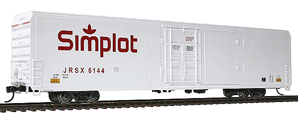Walthers - 70' Cryogenic Reefer- Ready to Run - Simplot JRSX #6144 ...