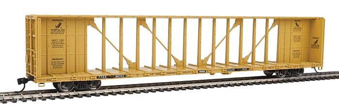 Walthers - 72' Centerbeam Flatcar with Standard Beam - Ready to Run - Trailer-Train TTZX #86703 ...