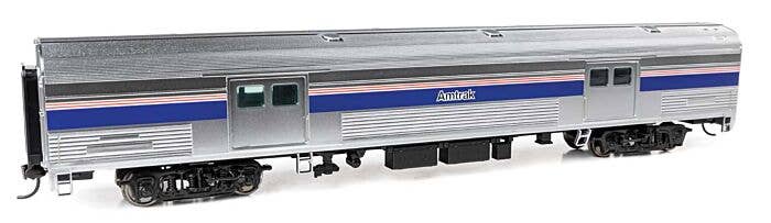 Walthers - 73' Budd Baggage Car - Ready to Run - Amtrak Phase IV (black ...