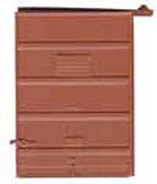 Kadee - 7' Five-Panel Boxcar Door w/High Tack Board pkg(2) - Boxcar Red ...