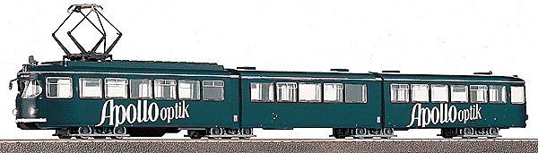 Roco - 8-Axle Tram - Cologne Transport "Apollo Optik" KVB Era V - 625-43179
