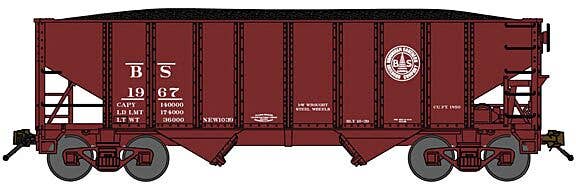 Bluford - 8-Panel 2-Bay Open Hopper w/Load 2-Pack - Ready to Run ...