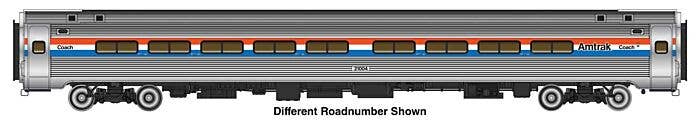 Walthers - 85' Amfleet I 84-Seat Coach - Ready To Run - Amtrak(R) Phase III (Decal) - 920-11209
