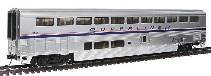 Walthers - 85' Bombardier Superliner II Coach - Lighted - Ready to Run - Amtrak (Phase IV) - 920 ...