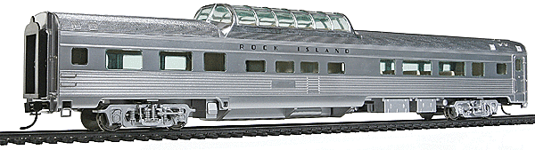 Walthers - 85' Budd Dome Coach - Ready to Run - Rock Island (black ...