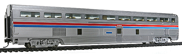 Walthers - 85' Budd Hi-Level 68-Seat Step-Down Coach - Ready to Run - Amtrak (Phase II; Plated ...