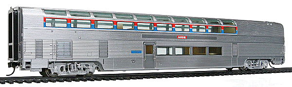 Walthers - 85' Budd Hi-Level Sky Lounge - Ready to Run - Amtrak (Plated ...