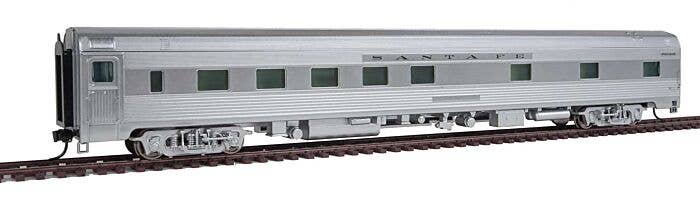 Walthers - 85' Budd Pine Series 10-6 Sleeper - Ready to Run - Santa Fe (Real Metal Finish ...
