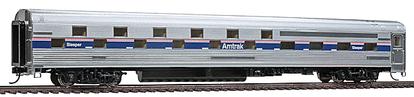 Walthers - 85' Budd Slumbercoach 24-8 Sleeper - Ready to Run - Plated Metal Finish - Amtrak(R ...