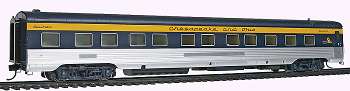 Walthers - 85' Pullman-Standard 10-6 Sleeper - Lighted - Ready to Run - Chesapeake & Ohio City ...