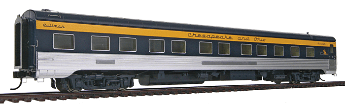 Walthers - 85' Pullman-Standard 10-6 Sleeper Plan 4167 Standard - Ready To Run - Chesapeake ...