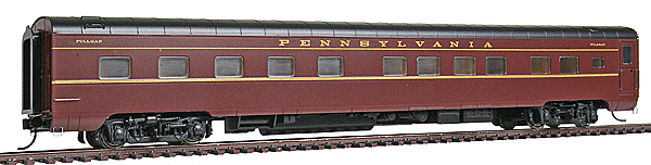 Walthers - 85' Pullman-Standard 10-6 Sleeper - Ready to Run - Pennsylvania Railroad (Tuscan ...