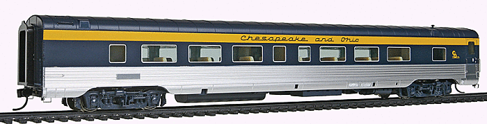 Walthers - 85' Pullman-Standard 52-Seat Coach Fluted w/Skirts - Lighted ...