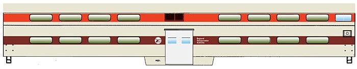 Walthers - 85' Pullman-Standard Bi-Level Commuter Cab Car - Lighted ...