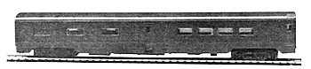 ECW - 85' Pullman-Standard Streamlined Passenger Car (Undecorated ...