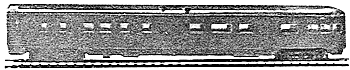 ECW - 85' Pullman-Standard Streamlined Passenger Car (Undecorated ...