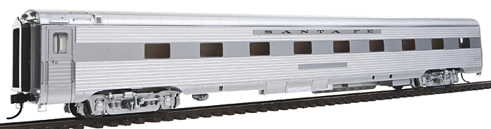 Walthers - 85' Pullman Standard Regal Series 4-4-2 Sleeper - Ready to Run - Santa Fe (silver ...