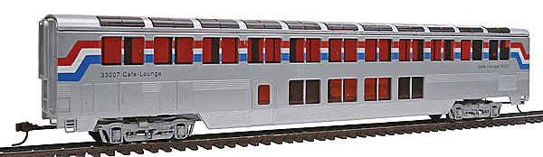 Con-Cor - 85' Streamlined Superliner Amtrak Phase III - Lounge/Cafe ...