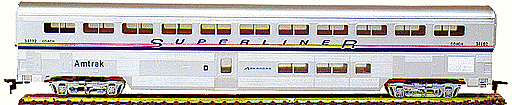 Con-Cor - 85' Streamlined Superliner Amtrak Phase IV - Coach - 223-803