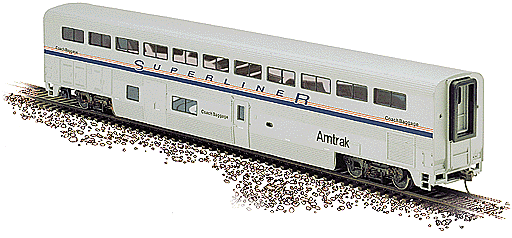 Walthers - 85' Streamlined Superliner(R) I Coach/Baggage Ready to Run ...
