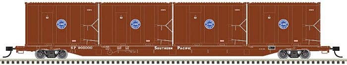 Atlas Trnm - 85' Trash Container Flatcar with 4 MSW Containers - Ready ...