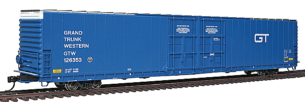 Walthers - 86' Pullman-Standard Double-Door Hi-Cube Boxcar - Ready to Run - Grand Trunk Western ...