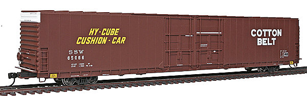 Walthers - 86' Pullman-Standard Double-Door Hi-Cube Boxcar - Ready to Run - Cotton Belt(TM) SSW ...
