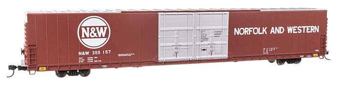 Walthers - 86' Pullman-Standard Double-Door Hi-Cube Boxcar - Ready to Run - Norfolk & Western ...