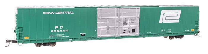 Walthers - 86' Pullman-Standard Double-Door Hi-Cube Boxcar - Ready to Run - Penn Central #295444 ...