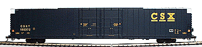 Walthers - 86' Pullman-Standard Hi-Cube 4-Door Boxcar - Ready to Run - CSX (1990s scheme) - 932-3512