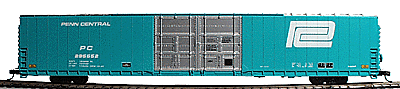 Walthers - 86' Pullman-Standard Hi-Cube 4-Door Boxcar - Ready to Run - Penn Central - 932-3520