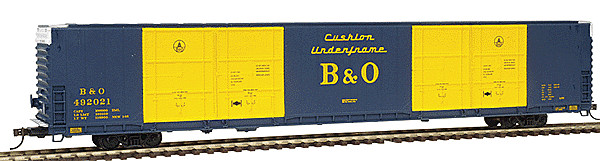 Walthers - 86' Pullman-Standard Hi-Cube 8-Door Boxcar - Ready to Run - Baltimore & Ohio (1960s ...